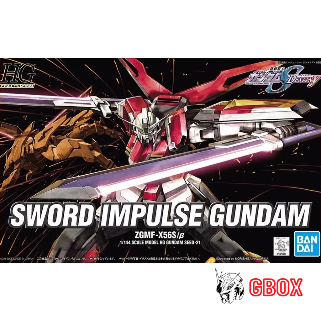 Gundam HG Sword Impulse Bandai Seed Destiny zgmf-x56s/β Mô hình nhựa ...
