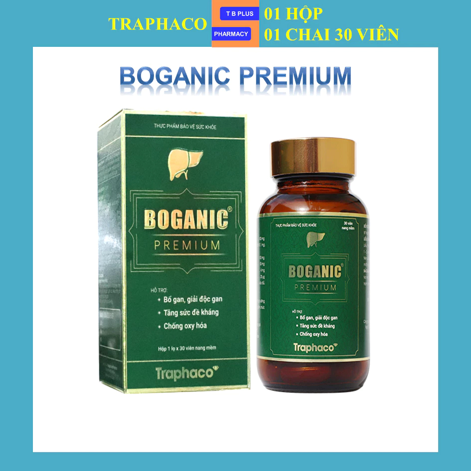 Viên uống Boganic Premium Traphaco hỗ trợ bổ gan giải độc gan tăng ...