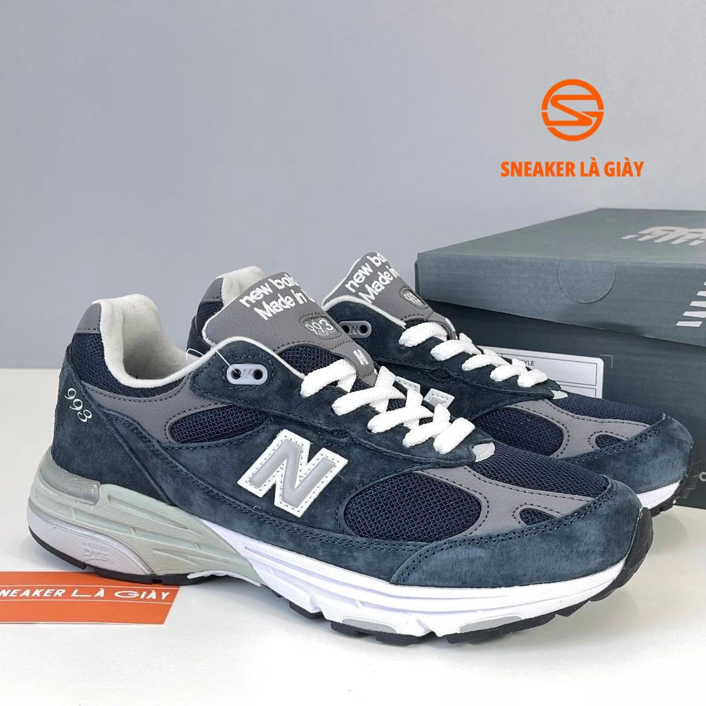 Giày New Balance 993 Navy White Grey MR993NV - Fullbox BẢN CAO CẤP ...