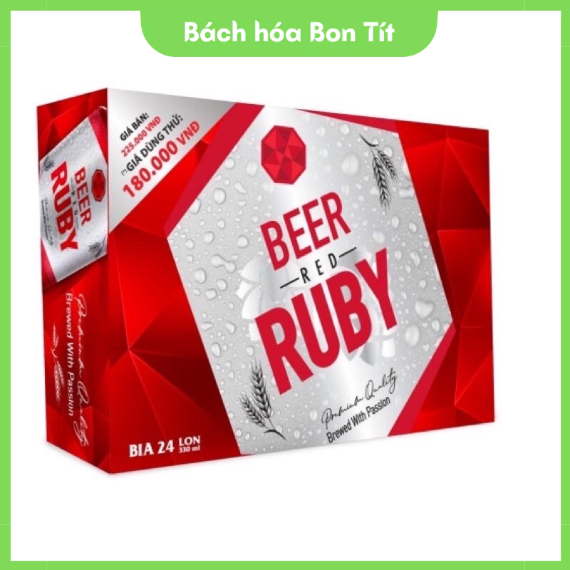 1 Thùng bia Ruby đỏ 24 lon | Shopee Việt Nam