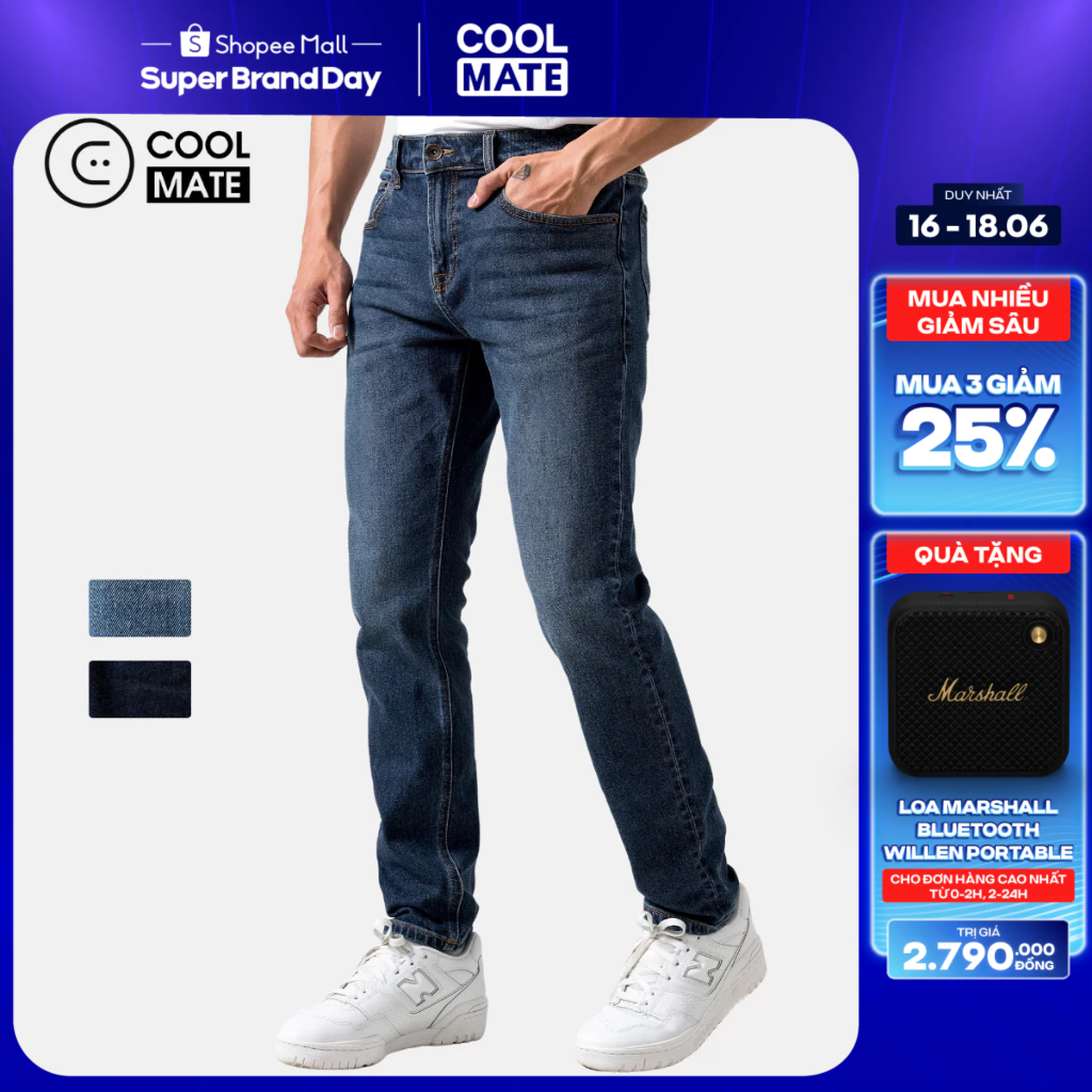 [17-18.6 Mua 3 giảm 25%]Coolmate x Copper Denim | Quần Jeans dáng Slim ...