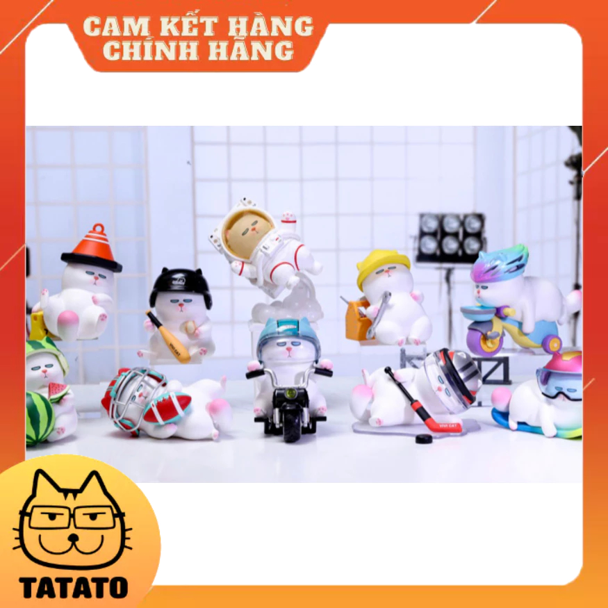 POP MART ViViCat Lazy Helmet Series tatato | Shopee Việt Nam