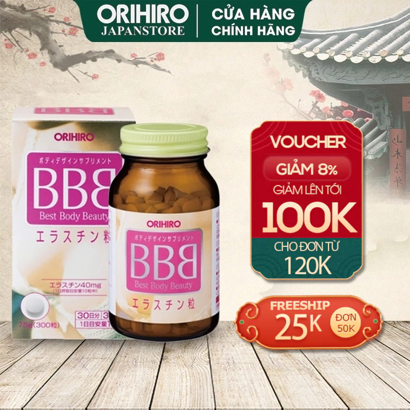 Viên uống BBB ORIHIRO Nhật Bản Best Beauty Body tăng kích thước và săn ...