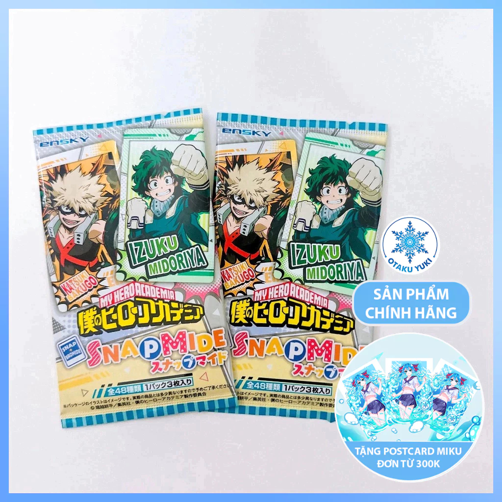 [Chính Hãng] Gói Thẻ Nhân Phẩm Snapmide 1 Boku No Hero Academia ...