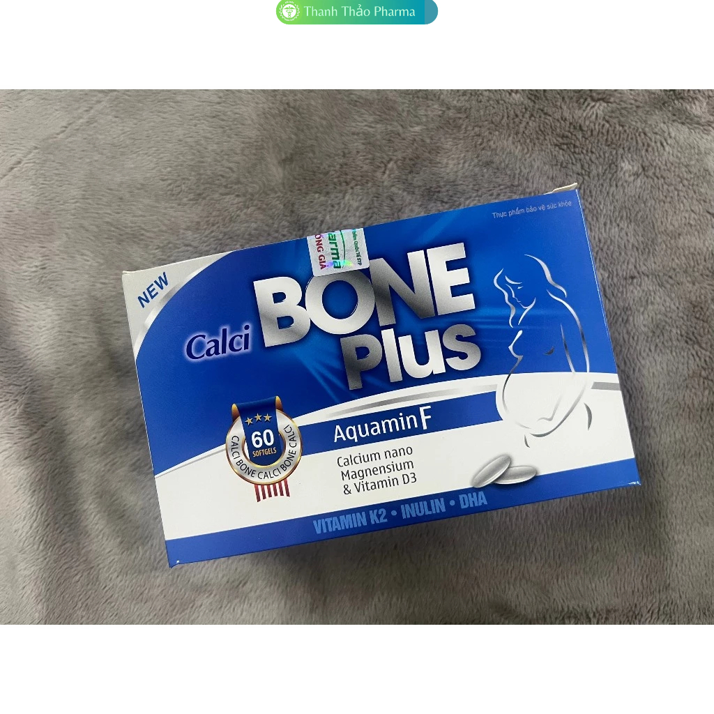 Calci BONE Plus- hộp 60 viên -bổ sung calci, vitamin D3 - CANXI NANO ...