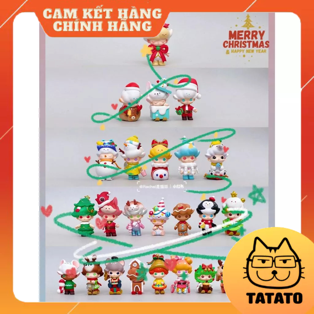 Popmart Blindbox Dimoo Christmas 2019 Lẻ Checkcard tatato | Shopee Việt Nam