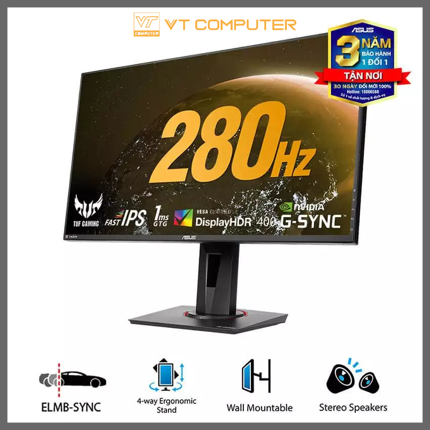 LCD 27 IN ASUS TUF GAMING VG279QM 27" FAST IPS 280HZ G-SYNC 1MS NEW ...
