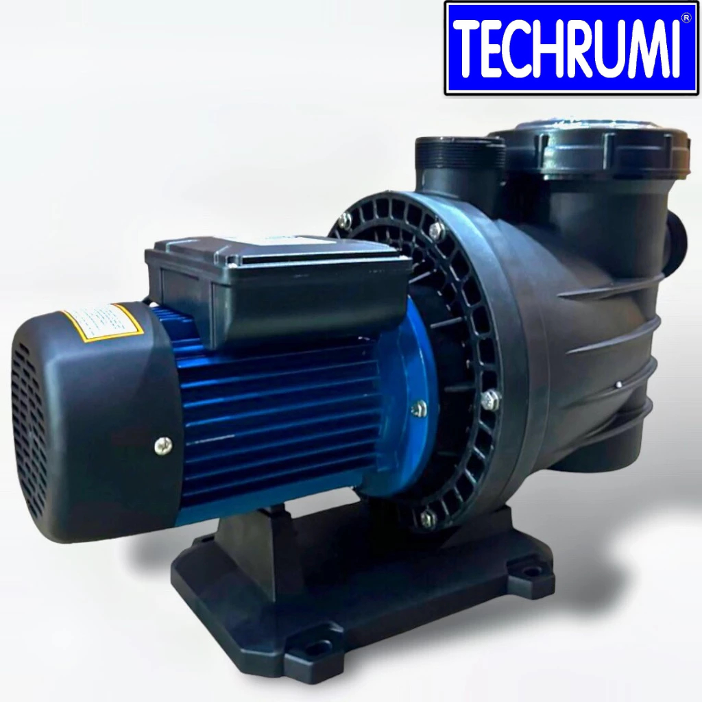 máy bơm lọc nước hồ bơi lưu lượng 18khối/h áp cao 13m 1hp ống 60/60 điện 220v SP- TECHRUMI ...