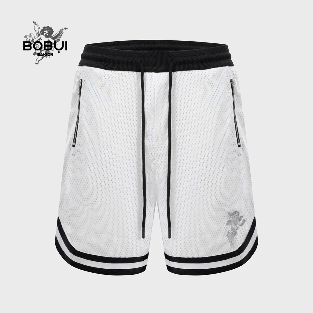 Quần Bóng Rổ lưới BOBUI thêu logo Angel | Shopee Việt Nam