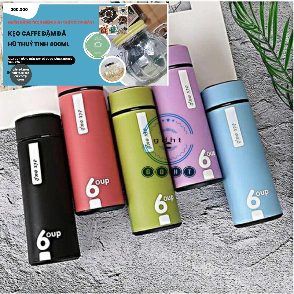 CHAI THỦY TINH TRONG SUỐT, BÌNH 6UP, NHẬN IN LOGO SLL | Shopee Việt Nam
