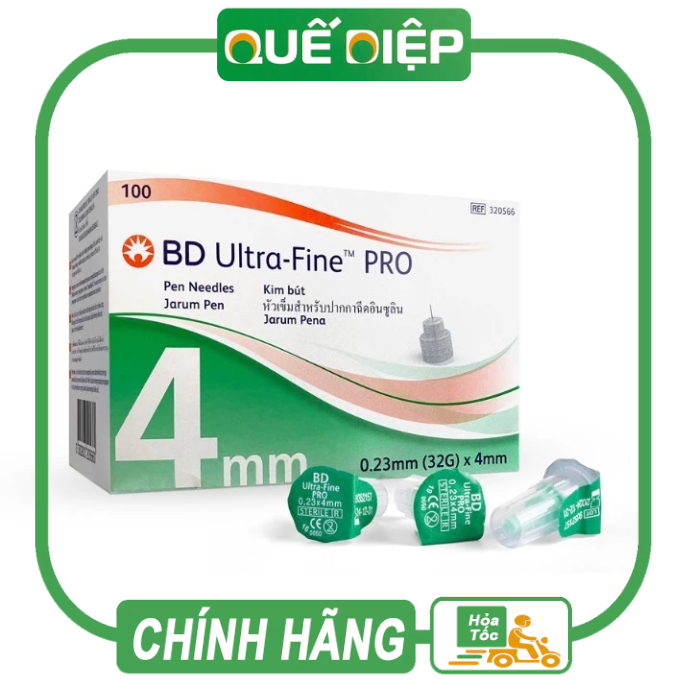 BD ULTRA-FINE PRO (PEN NEEDLES) 32Gx4mm - Đầu kim bánh ú bút chích ...