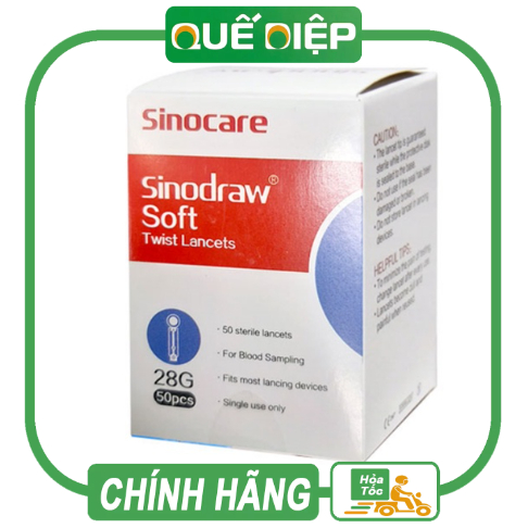 SINODRAW 28G - Kim lấy máu dùng cho bút thử đường máy Onetouch, One ...