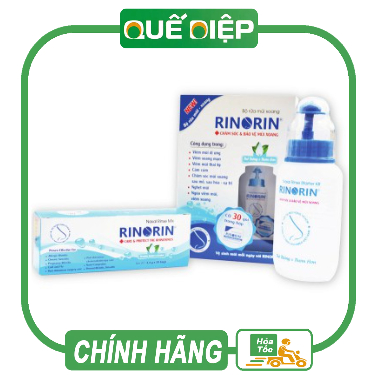 RINORIN (Bình + 30 gói muối rửa) HOẶC (Hộp 30 gói muối) - Bộ rửa mũi ...