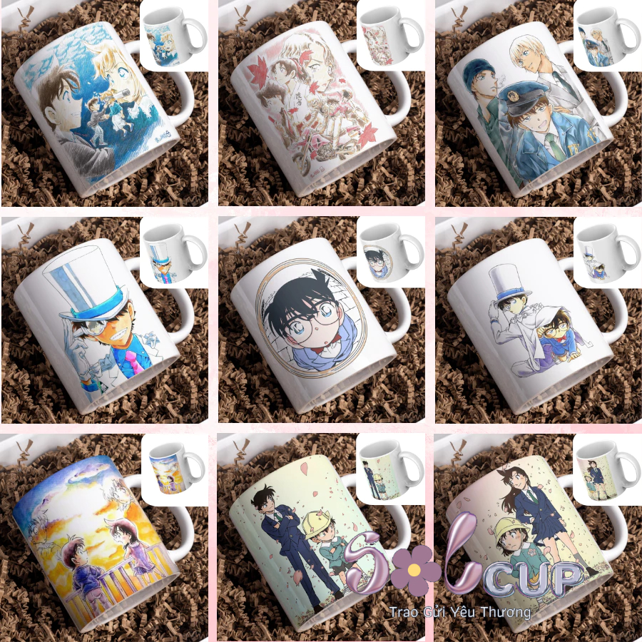 Ly Sứ In Hình Thám Tử Lừng Danh Conan, Cốc Sứ Uống Nước Kaitou Kid Quà ...