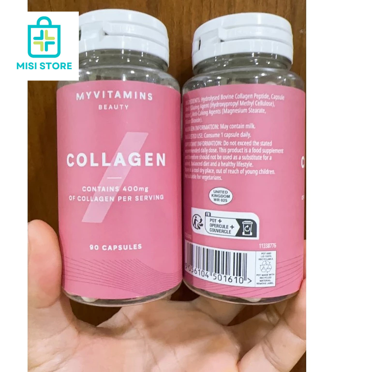 Viên uống Collagen thủy phân Myvitamins Collagen 90v (Collagen Thủy ...
