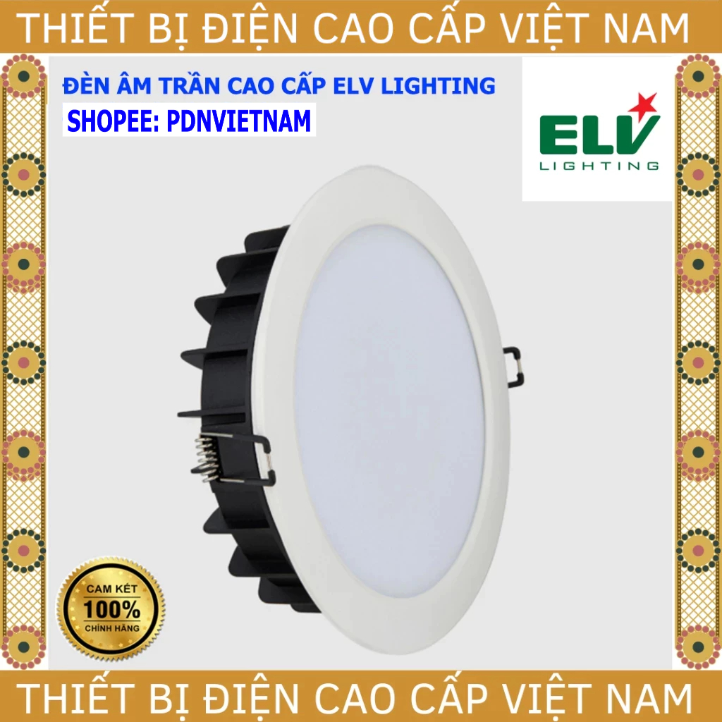 [GIÁ TỐT] Đèn âm trần ELV Lighting Downlight, mã VL-D0, 6W, 9W, 12W ...