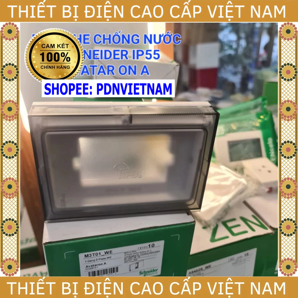 [Chính Hãng] Mặt che Chống Nước ổ cắm Schneider AvataOn A mã M3T01WP_WE ...