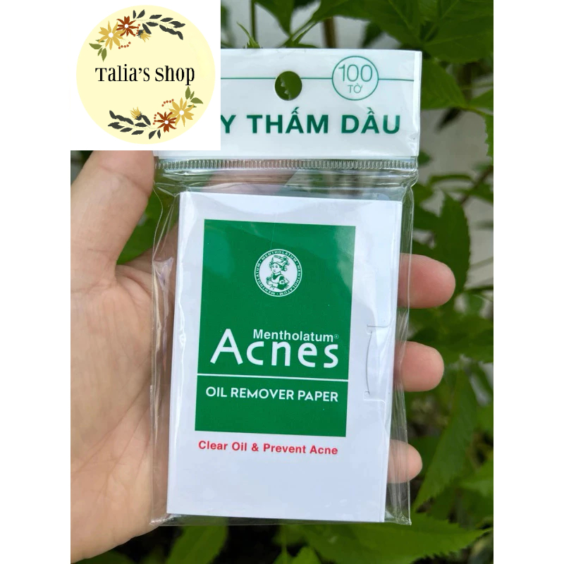 Gói 100 tờ - Giấy thấm dầu Acnes Oil Remover Paper | Shopee Việt Nam