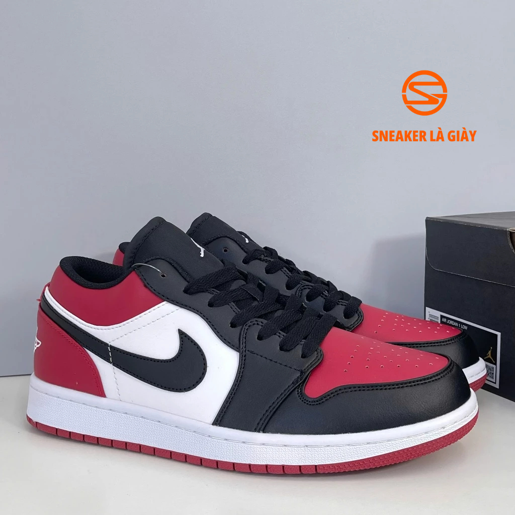Giày Air Jordan 1 Low Bred Toe 553558-612 - Fullbox BẢN HIGH QUALITY ...