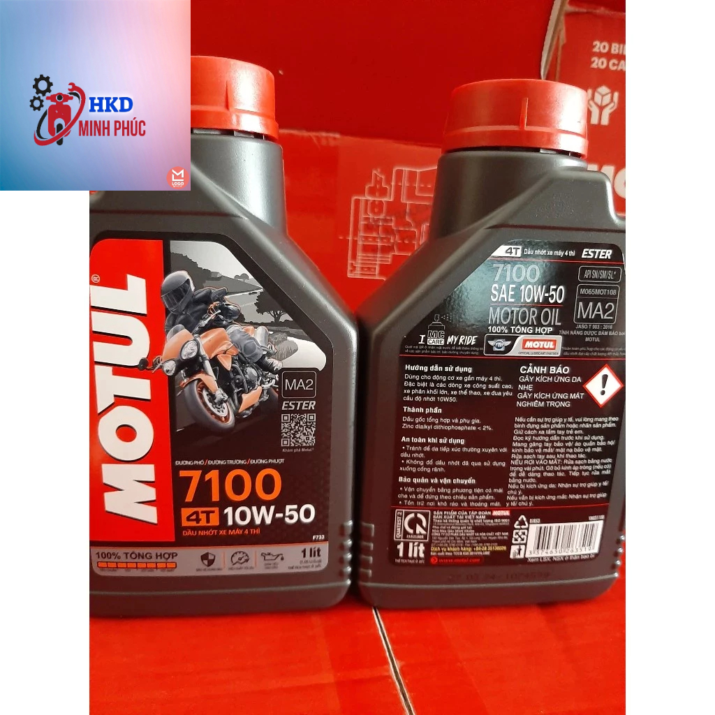 Dầu nhớt xe số MOTUL 7100 4T 10W50 Ester API SN/SM/SL MA2 1L Tổng hợp toàn phần Ester | Shopee ...