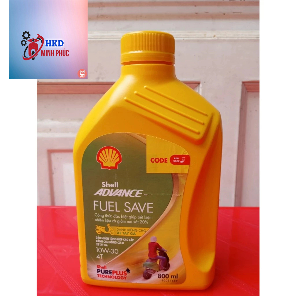 (chính hãng) Dầu Nhớt xe ga Shell Advance Fuel Save 10W30 tiết kiệm ...