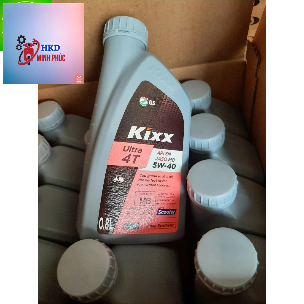 [siêu sale][chính hãng] Dầu nhớt tay ga Kixx ultra Scooter 5W40 0.8L ...