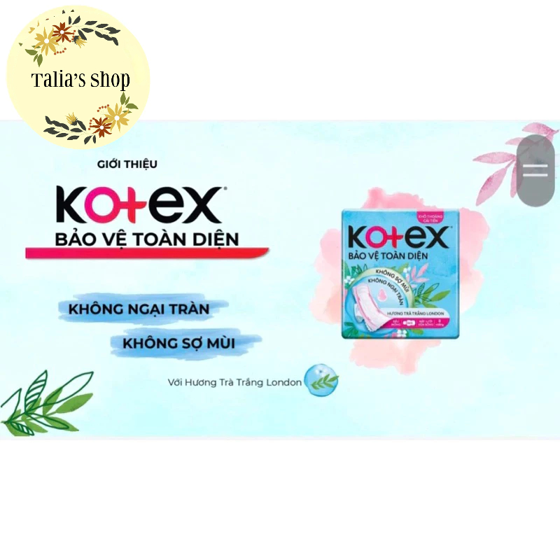 Bộ 2 BĂNG VỆ SINH KOTEX SIÊU MỎNG CÁNH HƯƠNG TRÀ TRẮNG LONDON 23CM BỊCH 8 MIẾNG - MẪU MỚI NHẤT ...