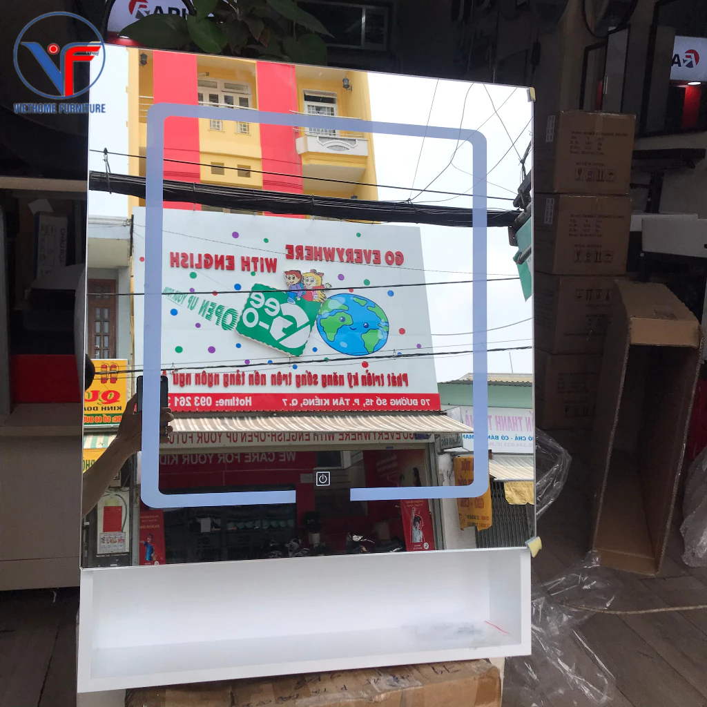 TỦ GƯƠNG ĐÈN LED CẢM ỨNG PHÒNG TẮM | Shopee Việt Nam