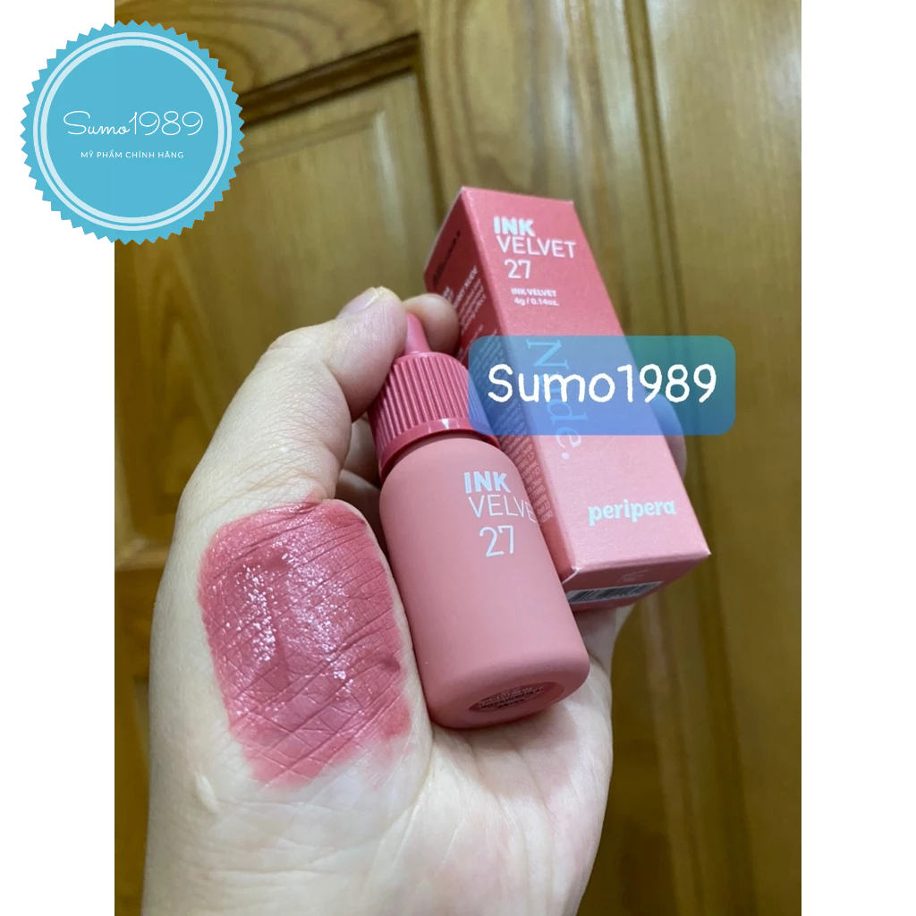 Son Môi Peripera Ink Velvet #27 Strawberry Nude | Shopee Việt Nam