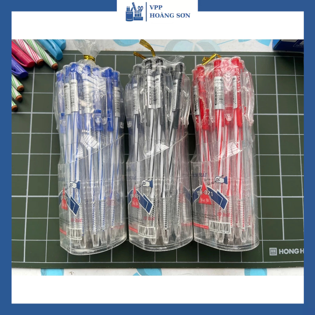 Cốc 20 Bút Bi TH-021 Nét 0.7mm Các Màu Đẹp | Shopee Việt Nam
