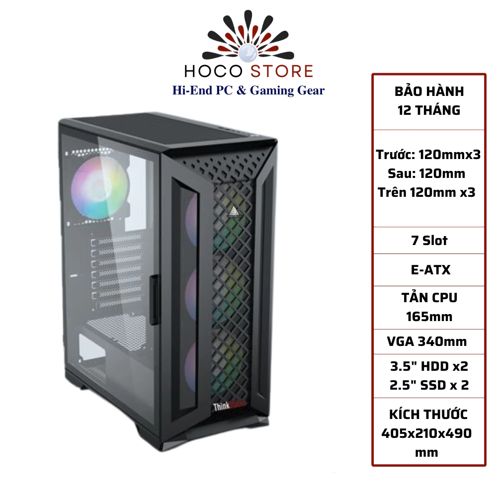 Case VSP P710 Full ATX và E-ATX Chuyên Gaming và Workstation - HOCO PC ...