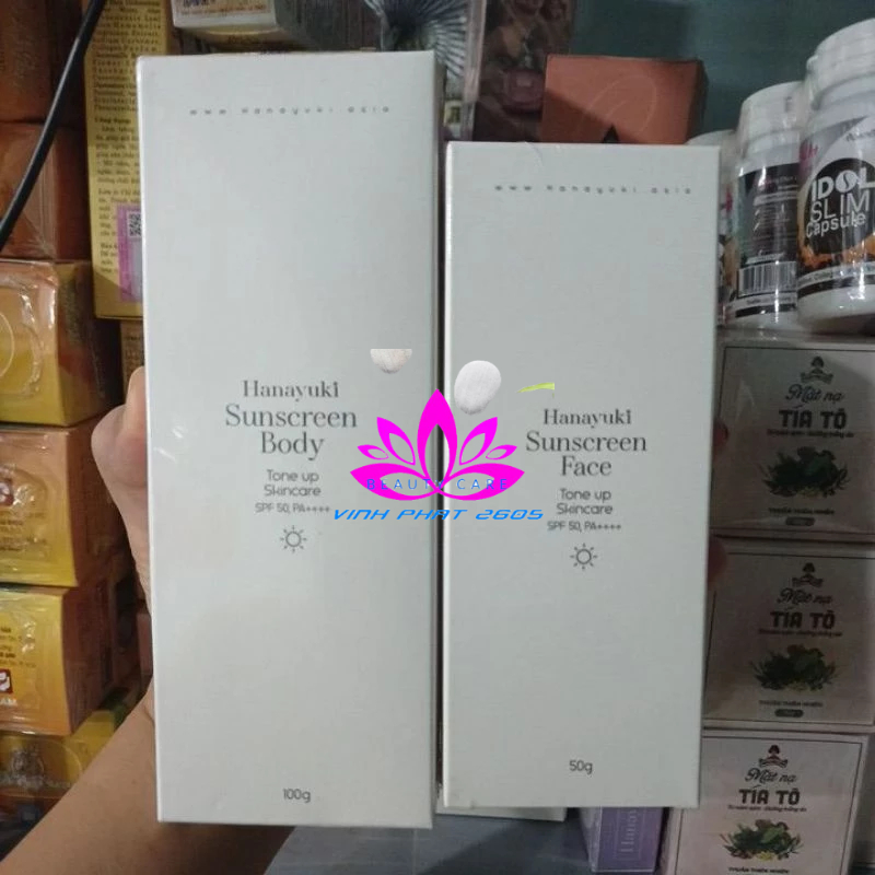 ☘ Kem Chống Nắng Face Hanayuki Sunscreen Chính Hãng | Shopee Việt Nam