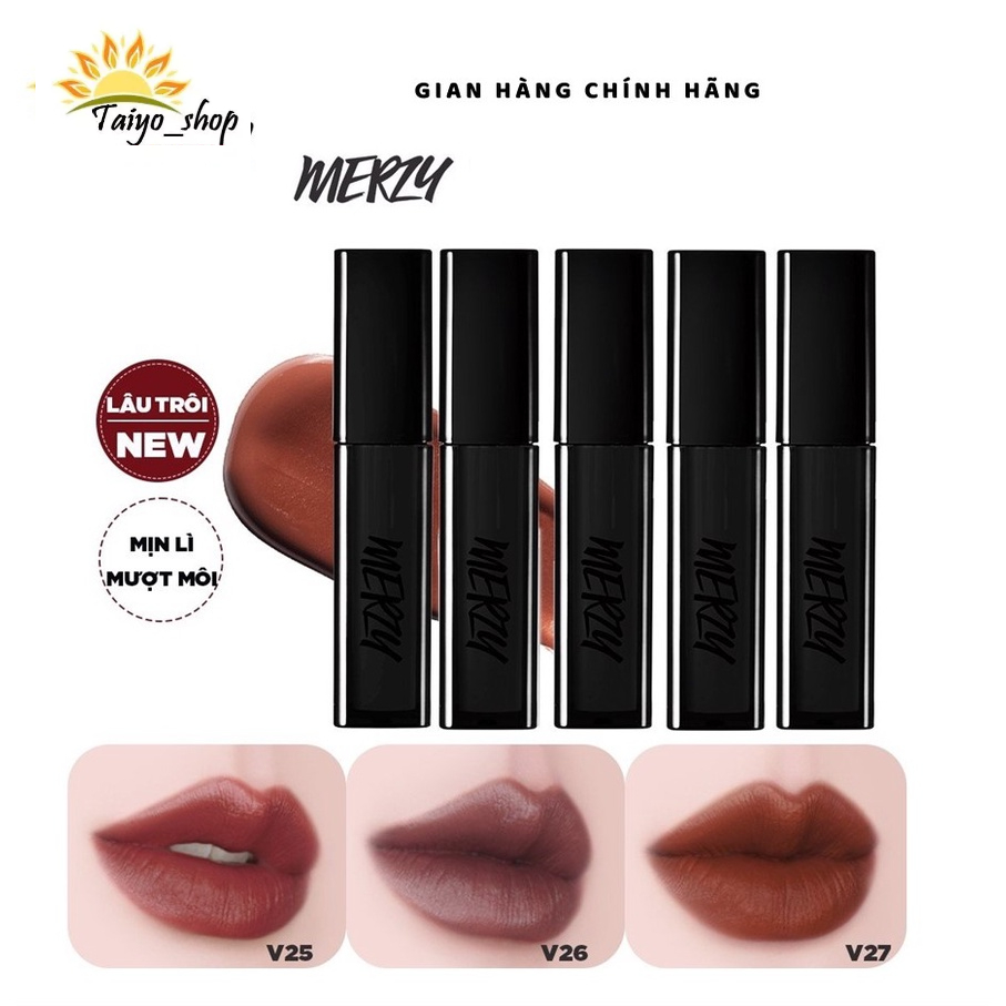 [Ver Noir] Son Kem Lì Merzy The First Velvet Tint 4.5g | Shopee Việt Nam