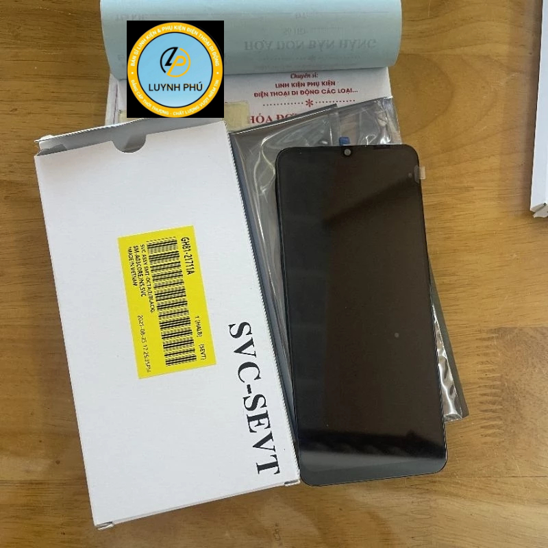 Màn hình samsung A03 core zin hãng box,màn new origan tặng keo dán ...