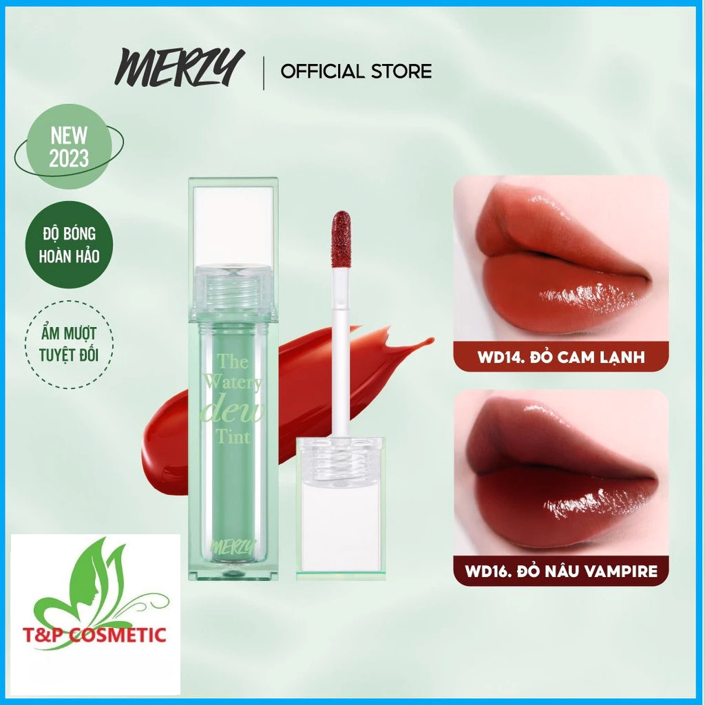 Son Tint Bóng Merzy The Watery Dew Tint 4g #WD14 #WD16 | Shopee Việt Nam