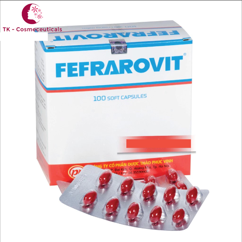 Viên Uống Fefrarovit PV Giúp Bổ Sung Sắt, Acid Folic, Vitamin B12 Cho ...