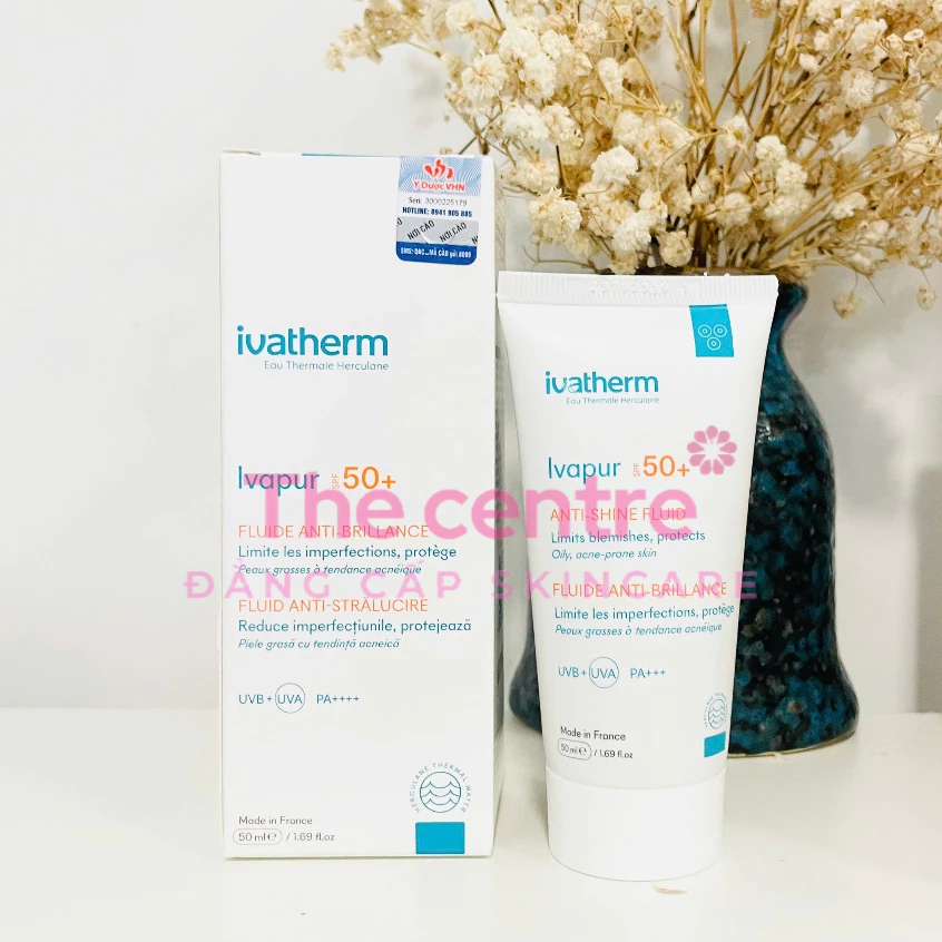 [Hàng Tem Cty] Kem Chống Nắng Da Dầu Ivatherm Ivapur Antishine Fluid ...