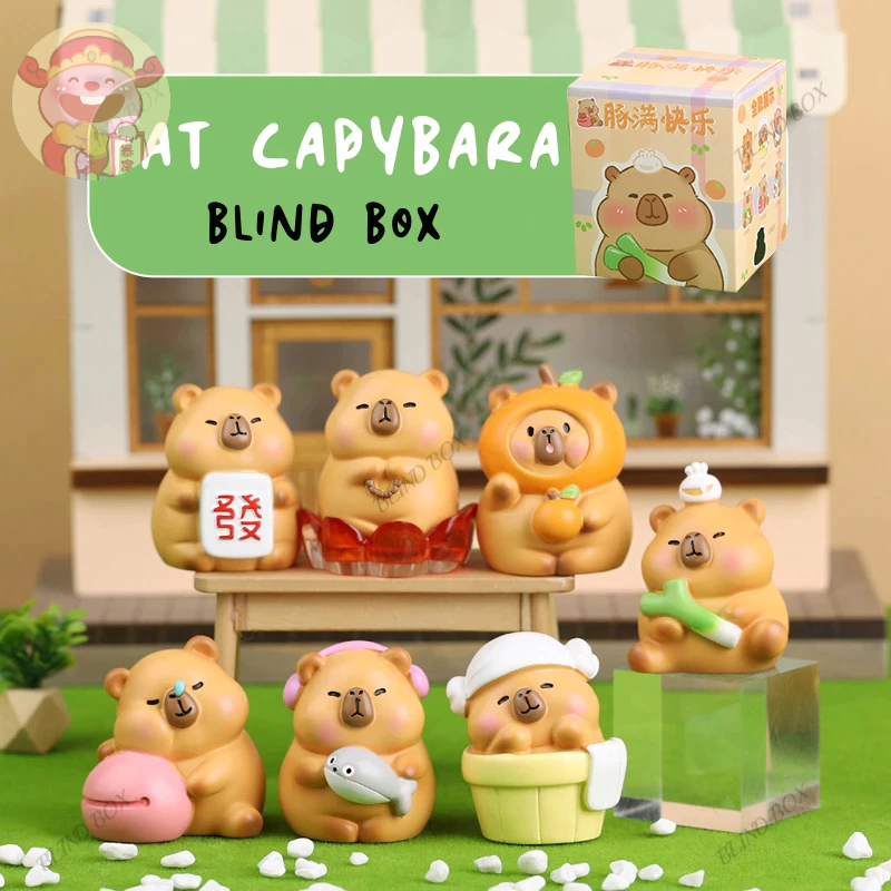 FAT CAPYBARA - Đồ chơi blind box hộp mù mô hình capybara, chuột lang ...