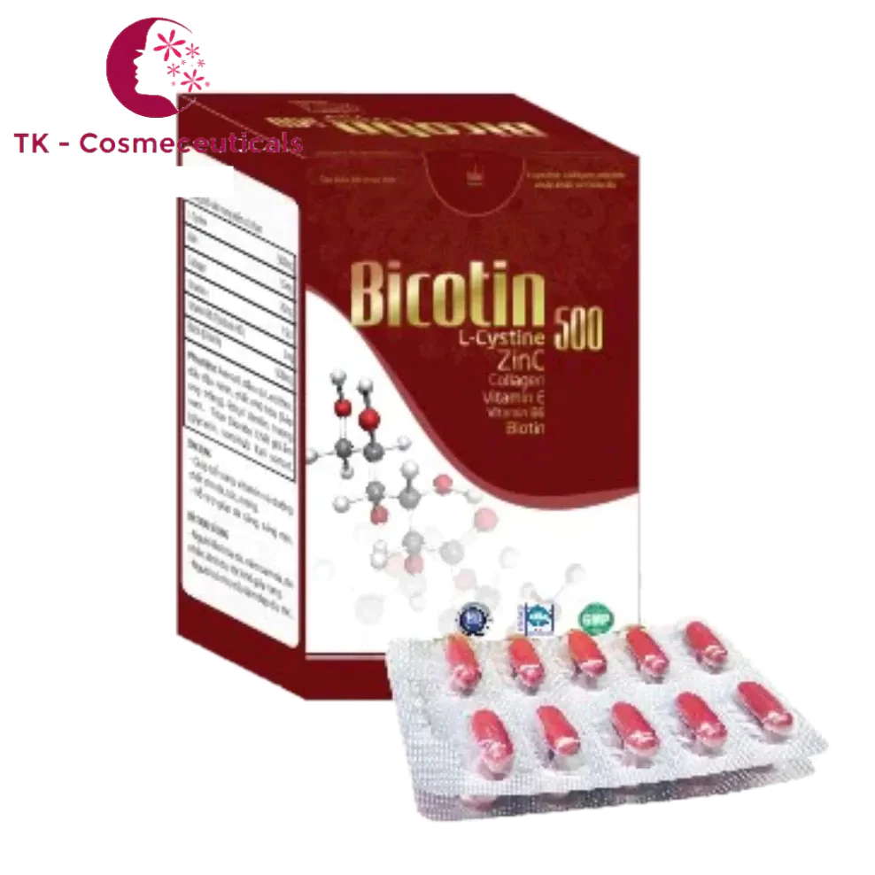 Viên Uống Bicotin 500mg, Giúp Làm Đẹp Da, Đẹp Tóc, Ngăn Ngừa Lão Hóa Da ...