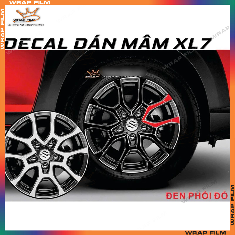 Decal dán mâm XL7 (bộ 5 bánh) | Shopee Việt Nam