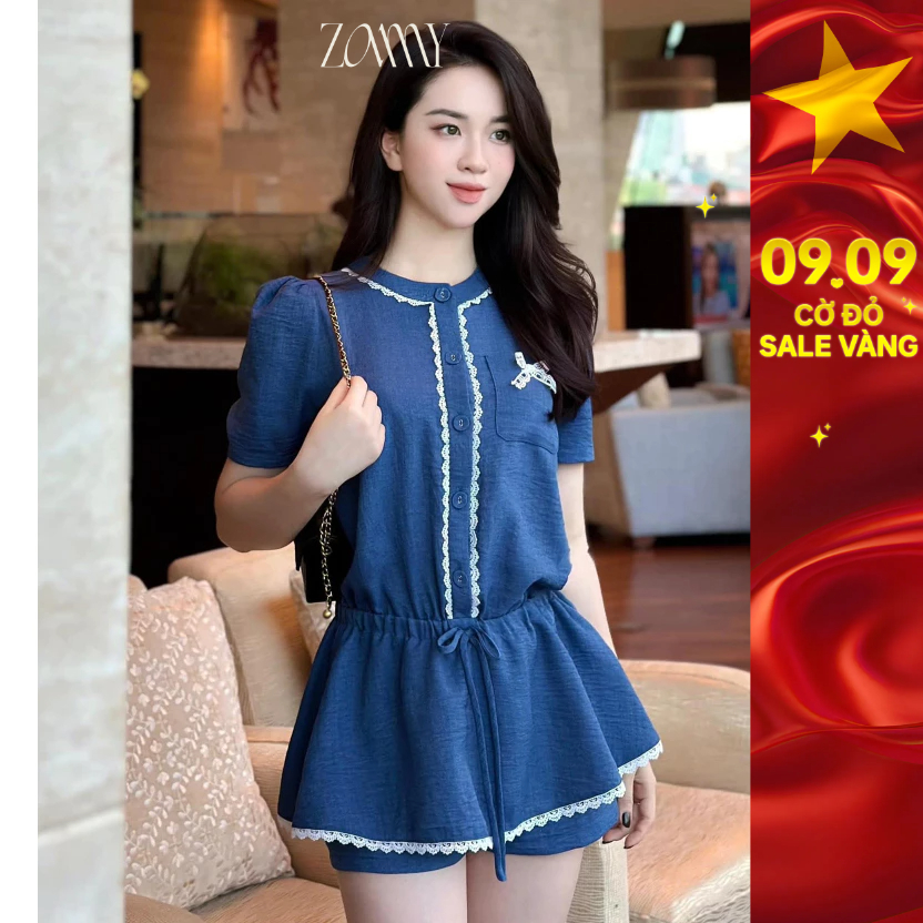 ZAMY SHOP - JUMP TK bò viền zen hack tuổi trẻ trung hai màu xanh nhạt ...