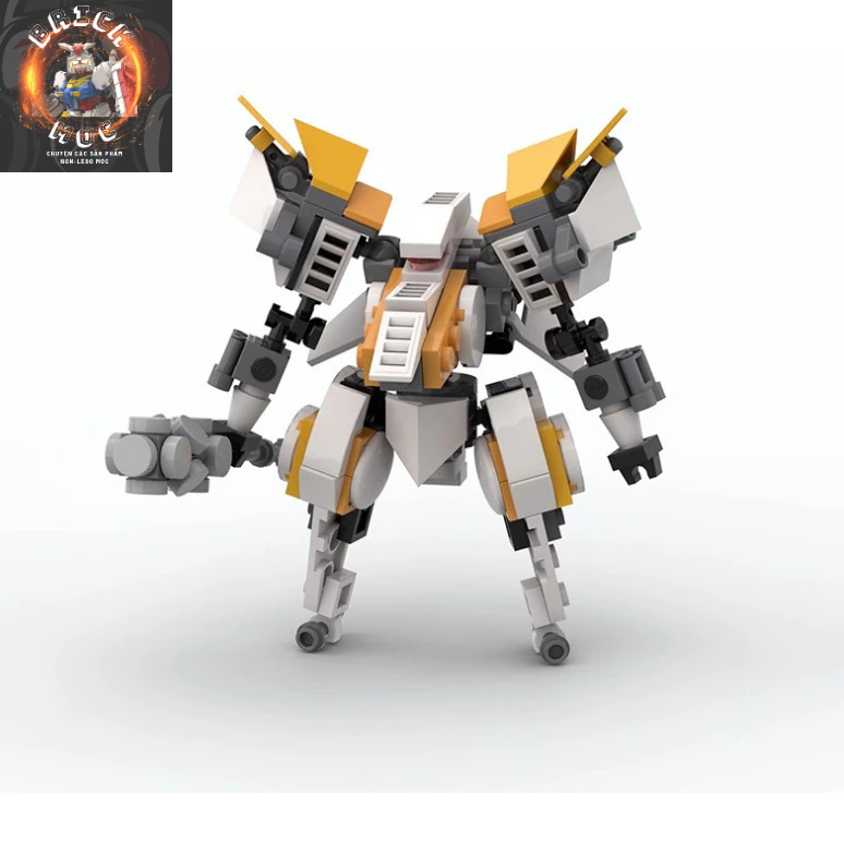 Mô hình lắp ráp kiểu LEGO Robot MOC mini Mech Machine Team - White and ...