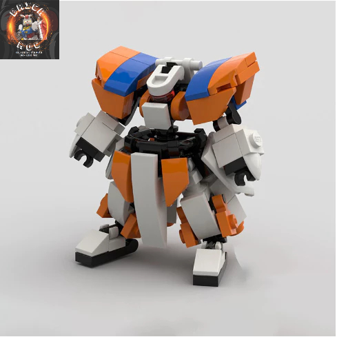 [CÓ SẴN] Mô hình lắp ráp kiểu LEGO Robot MOC mini mech Pharaoh Orange ...