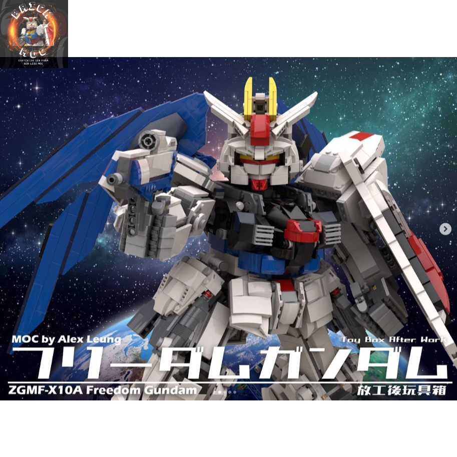 Mô hình lắp ráp kiểu LEGO Robot MOC Freedom Gundam ( 2452 mảnh, 40cm ...