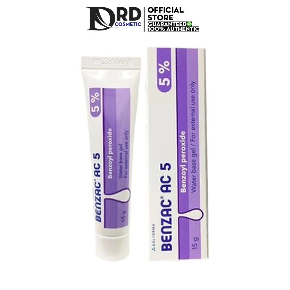 Gel chấm giảm mụn Benzac 2.5% và 5 Benzoyl Peroxide 15g/60g | Shopee ...