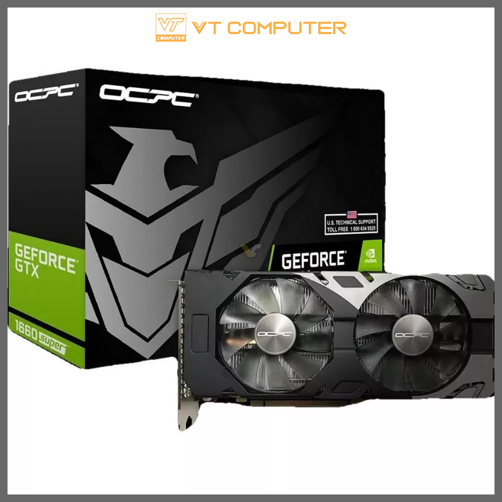VGA GTX 1660S 6G DR6 SUPER OCPC 2 FAN NEW BẢO HÀNH 36 THÁNG | Shopee Việt Nam