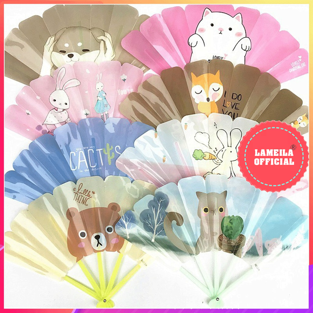 Quạt nhựa cầm tay dễ thương nhiều hình P0271 | Shopee Việt Nam