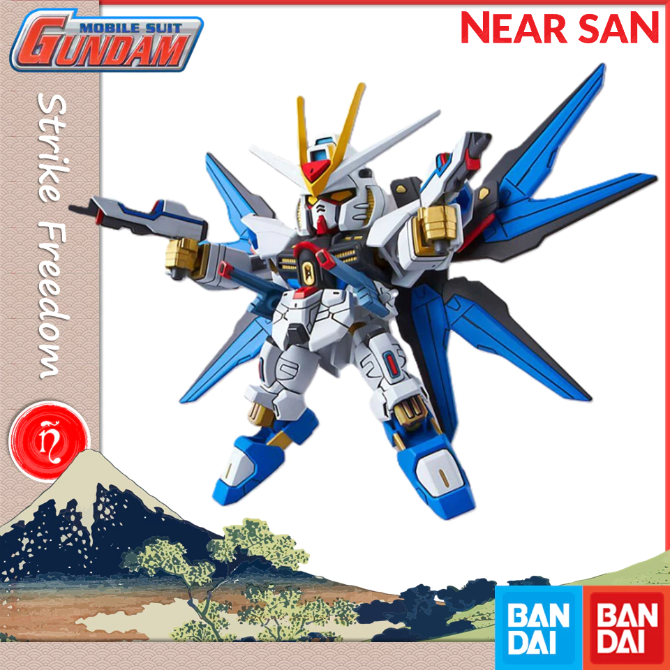 strike freedom gundam mô hình lắp ráp bandai sd gundam ex standard | Shopee Việt Nam