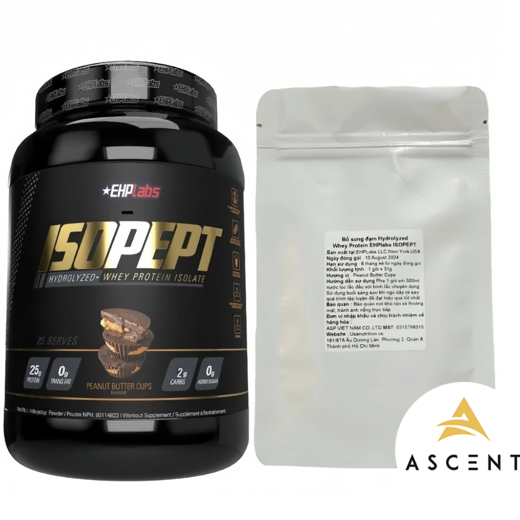 Hydrolyzed Whey Protein EHPlabs ISOPEPT Thuỷ phân hấp thu nhanh : gói 1 ...