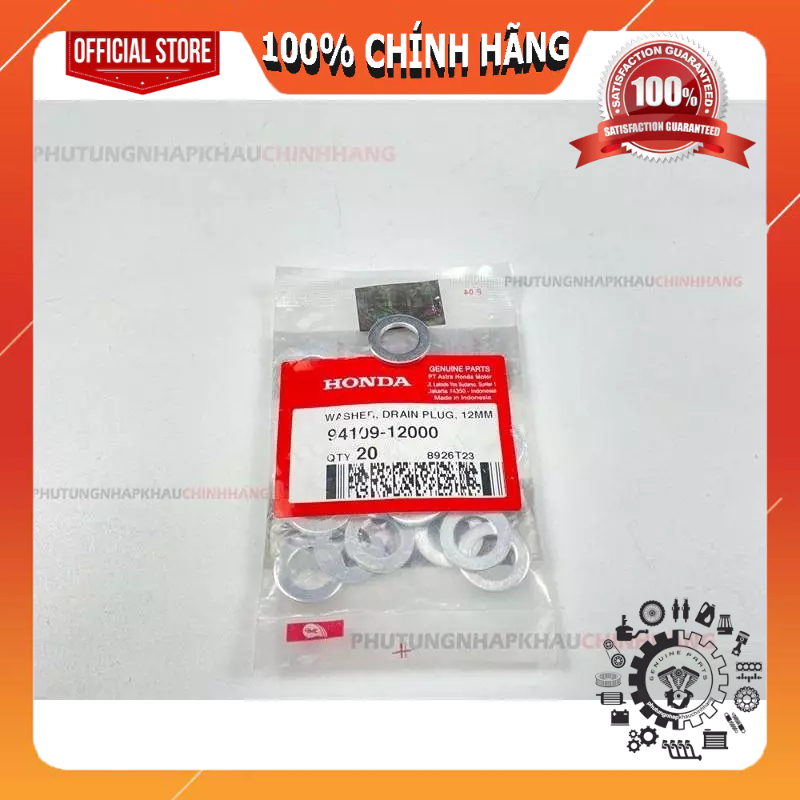 Lông đền ốc xả nhớt Honda 12mm xe số, tay ga chính hãng 90407259000 ...